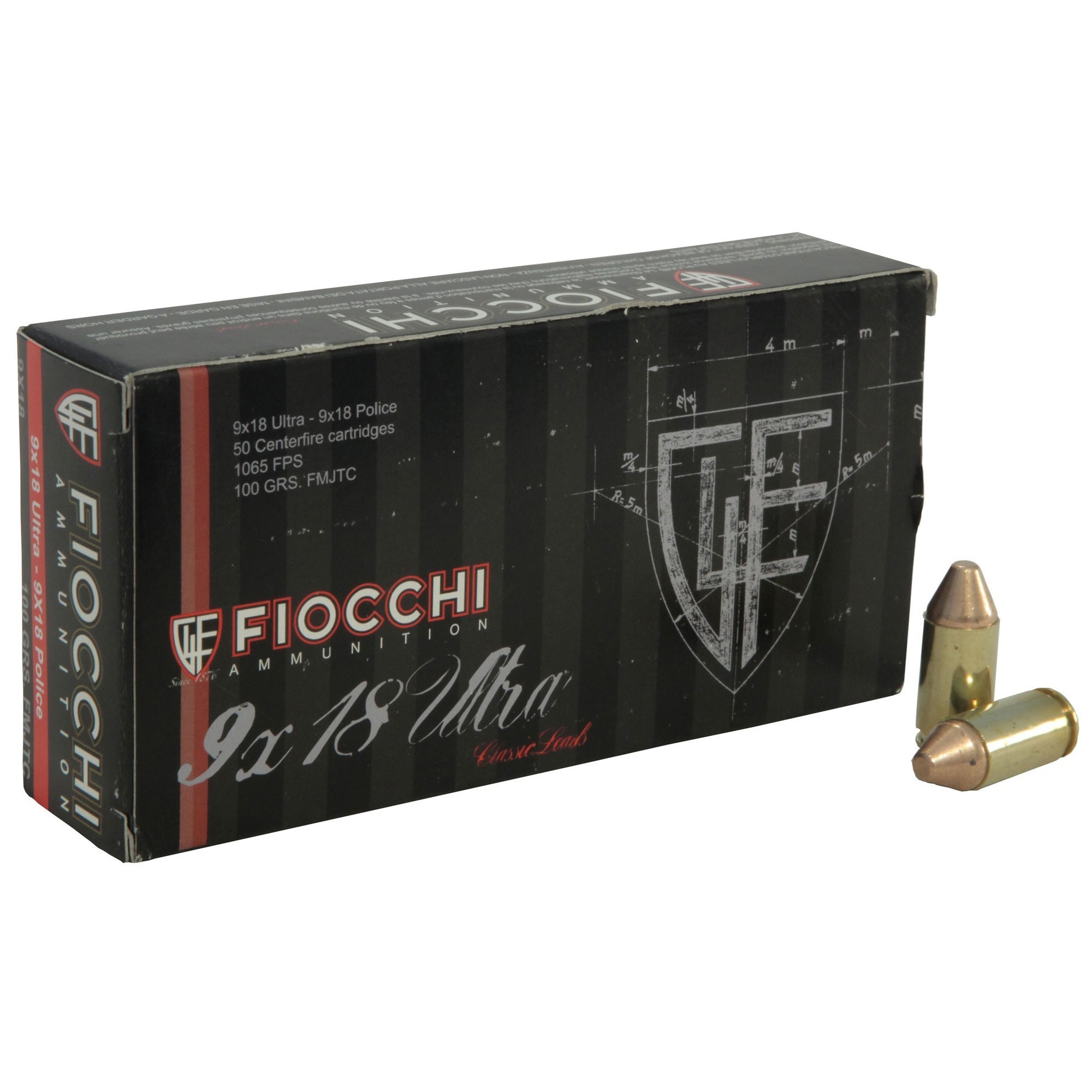 Budget Shooter Supply FIOCCHI AMMO 9mm ULTRA POLICE 100gr FMJ 50/Box ...